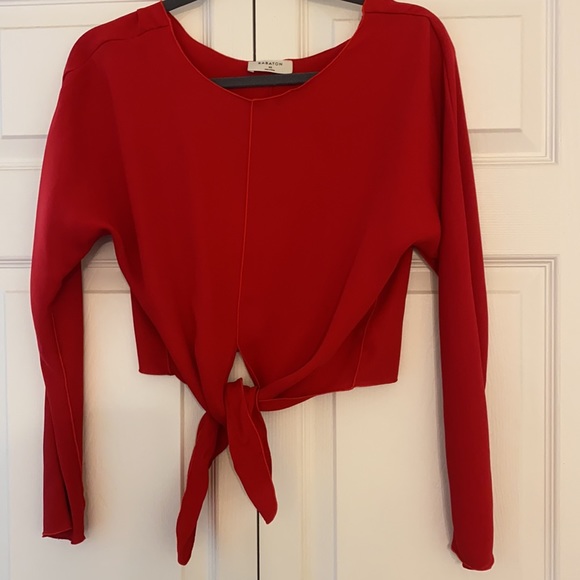 Aritzia | Tops | Red Top | Poshmark